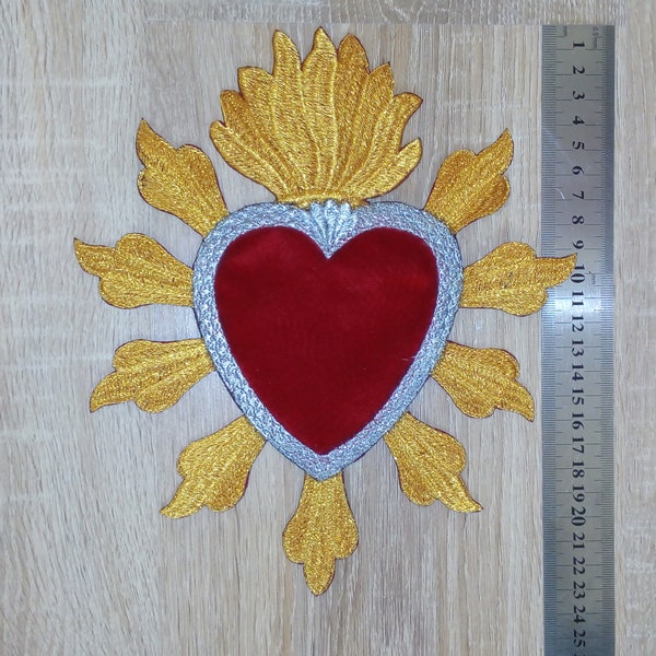 Sacred Heart Patch - Etsy