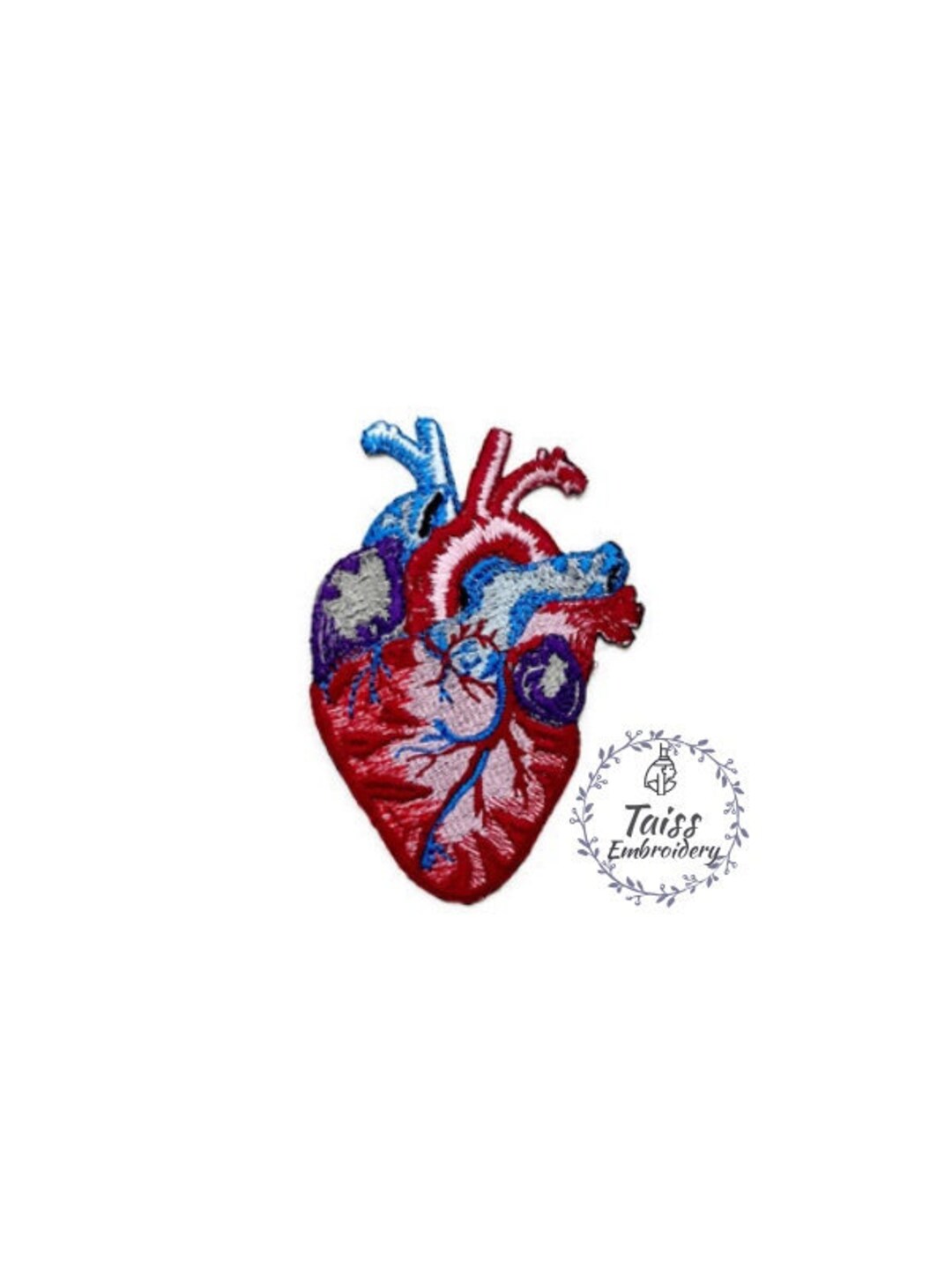Anatomical Heart Patch Iron On - Etsy
