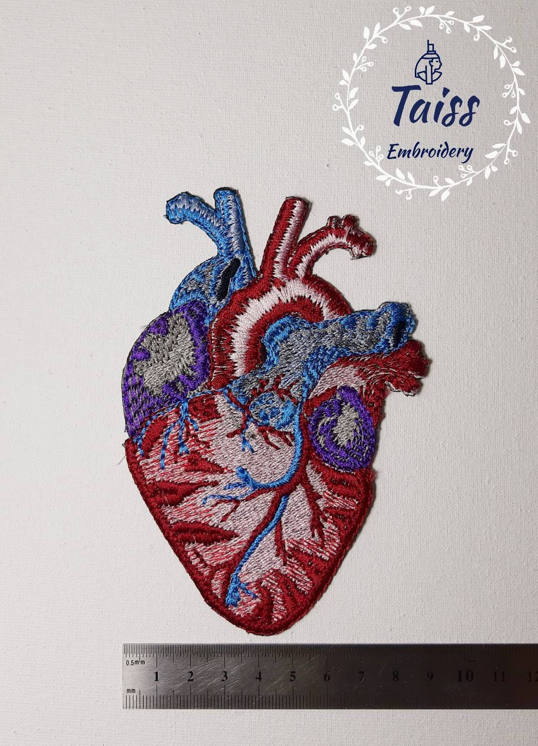 Anatomical Heart Large Iron on Patch Punk Fashion Patch - Etsy