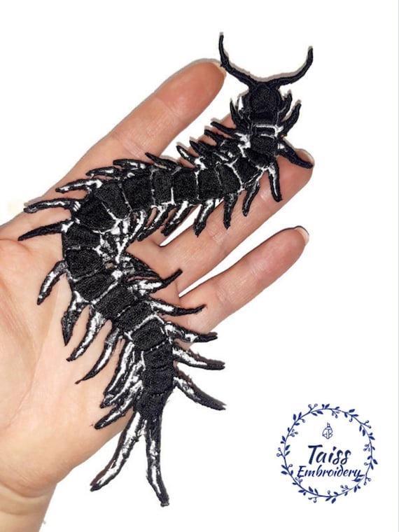 Horror Punk Patch Occult Patch Centipede Patch Insect | Etsy