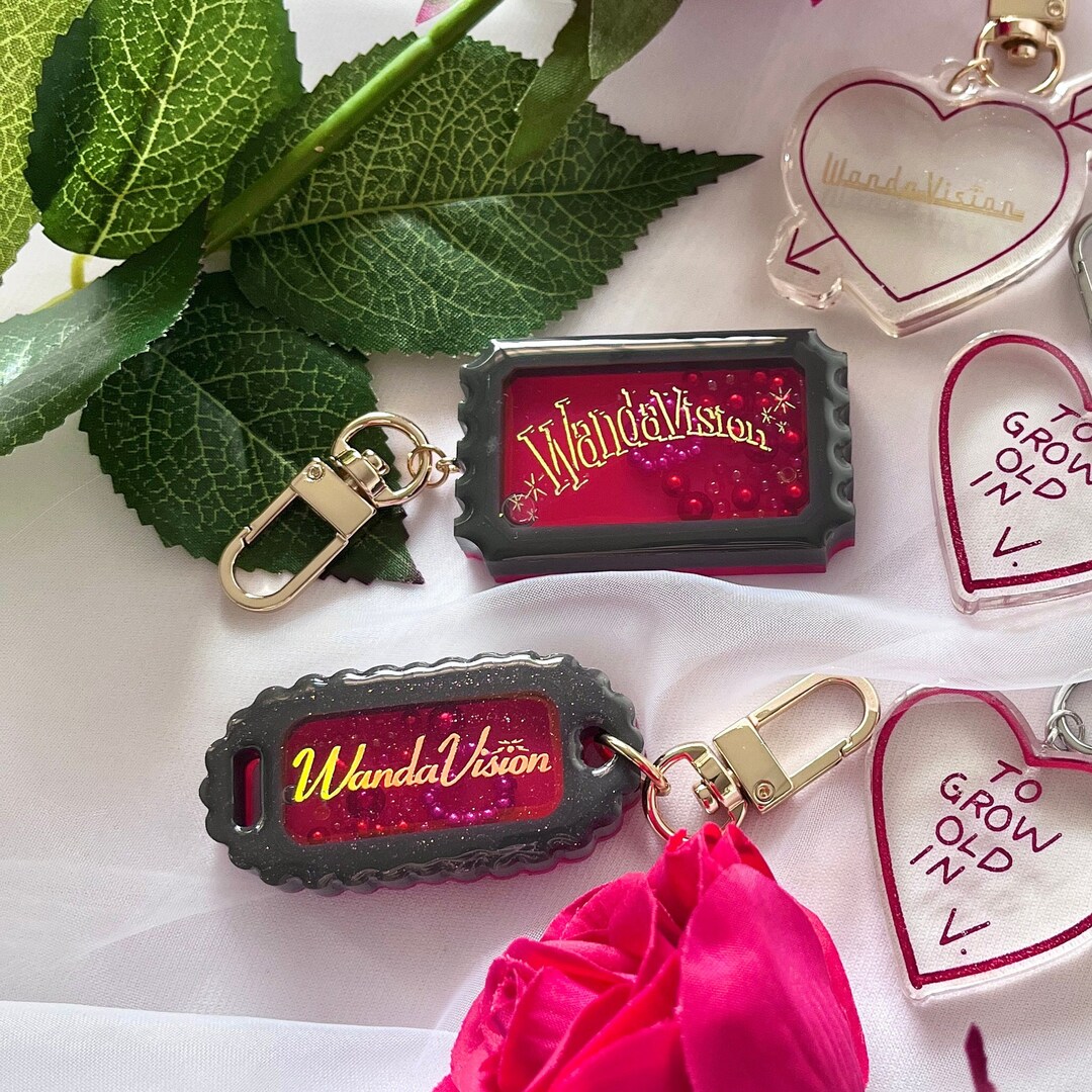 LAST CHANCE Wandavision Resin Keychain, Resin Shaker, Resin Charm ...