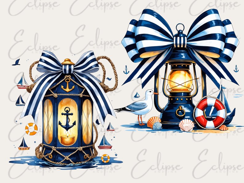 Lumina Tides Lantern Clipart Collection – 17 High-quality PNG Files ...