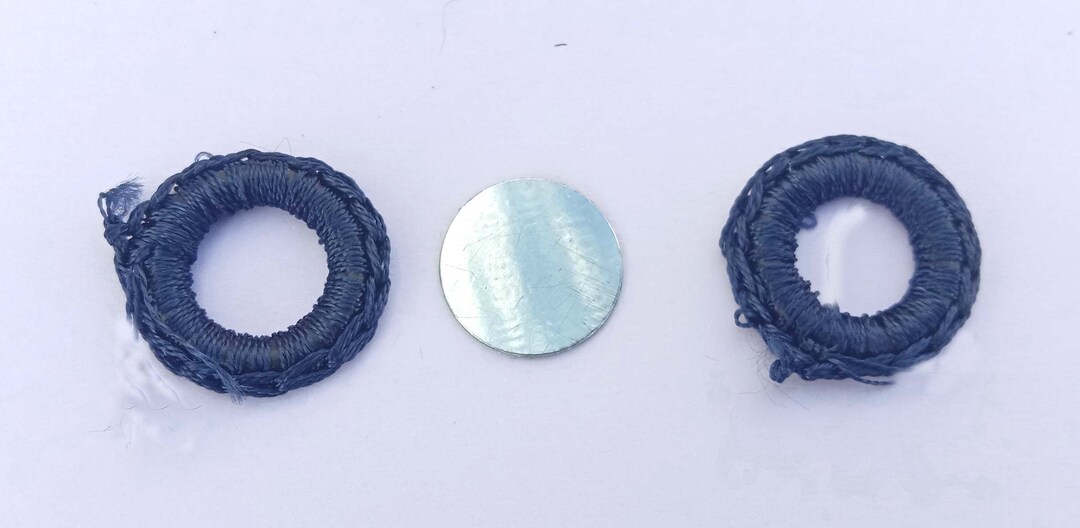 25pcs Sew Shisha Mirrors Rings & Looking Mirror Kutch Embroidery 15 Mm ...