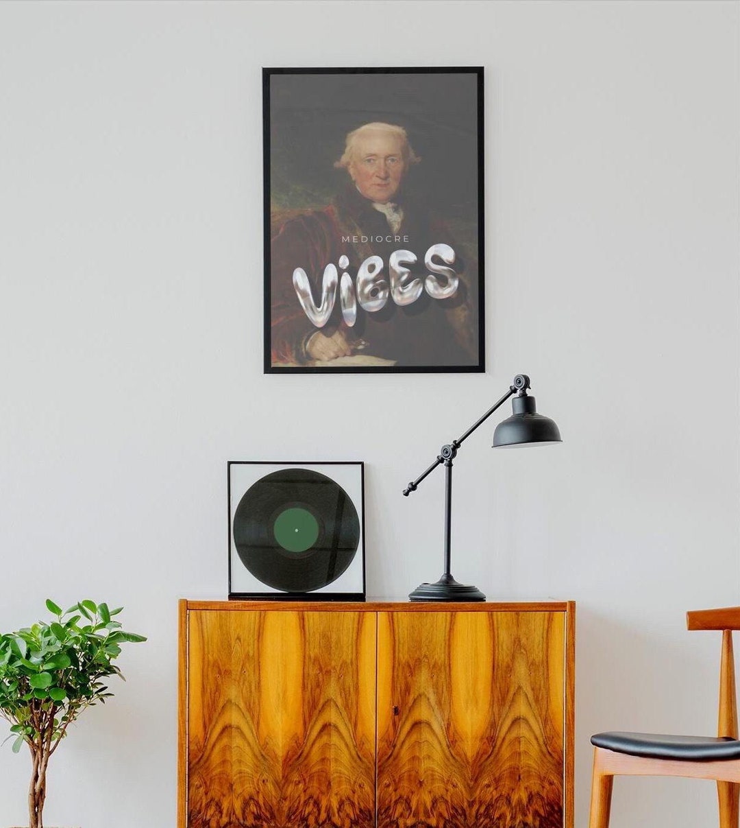 Mediocre Vibes Poster and Print Bundle - Gothic Art, Chrome Art ...
