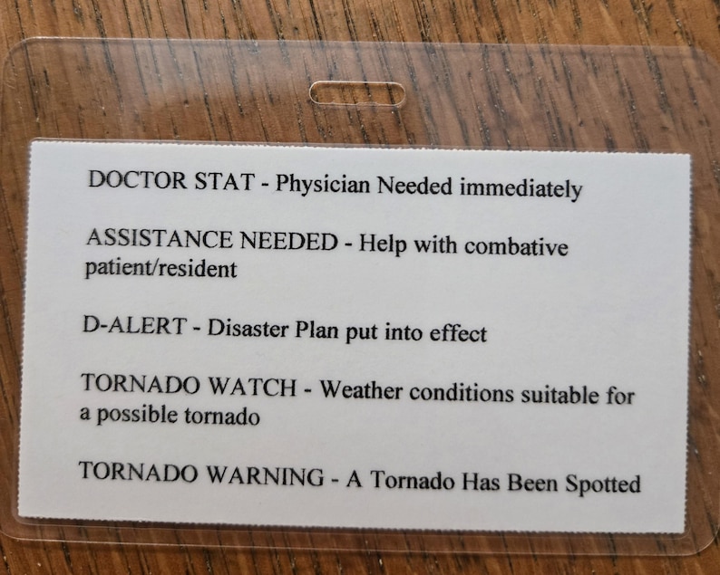 Hospital Emergency Codes - Etsy