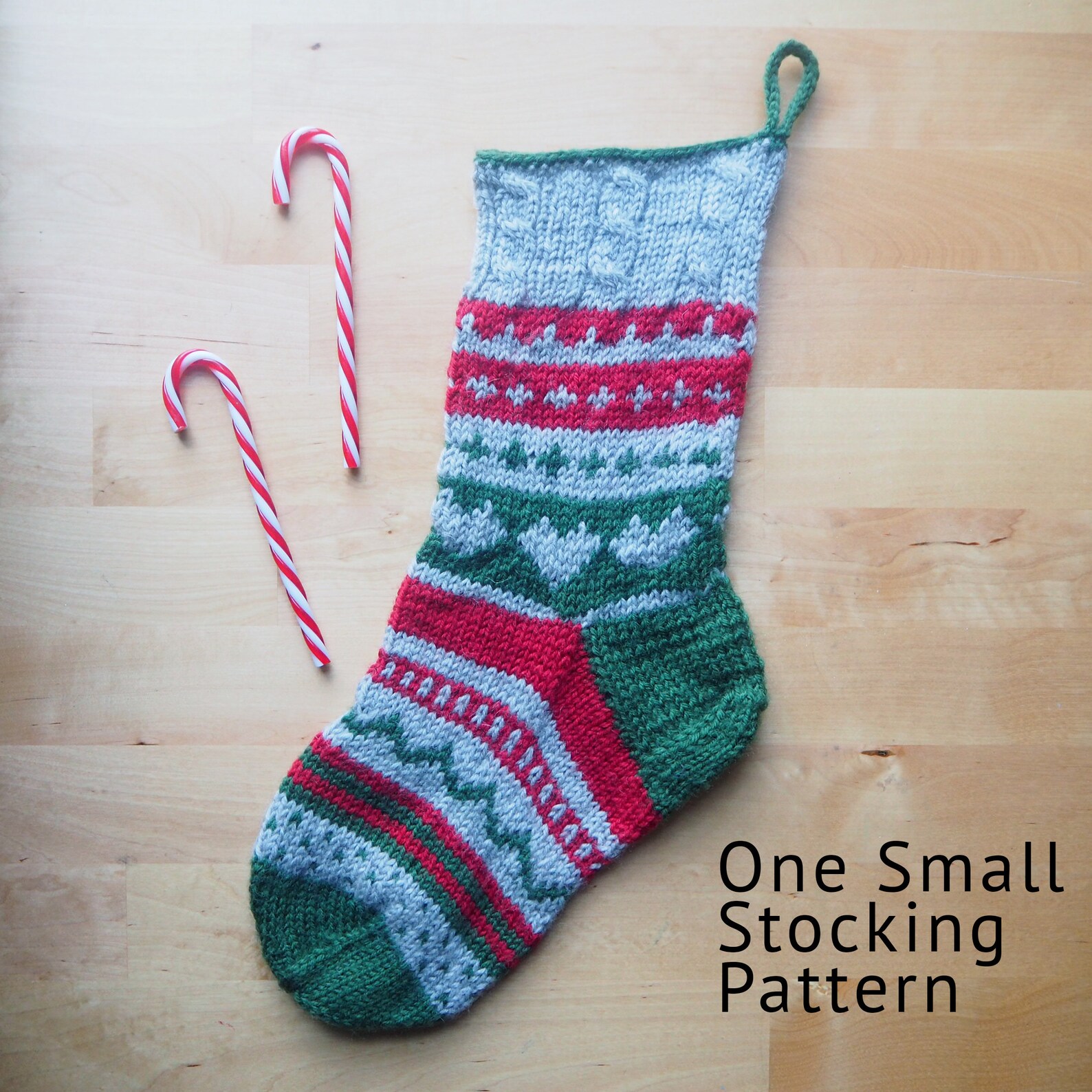 Fair Isle Christmas Stocking Pattern Scandinavian Christmas - Etsy UK