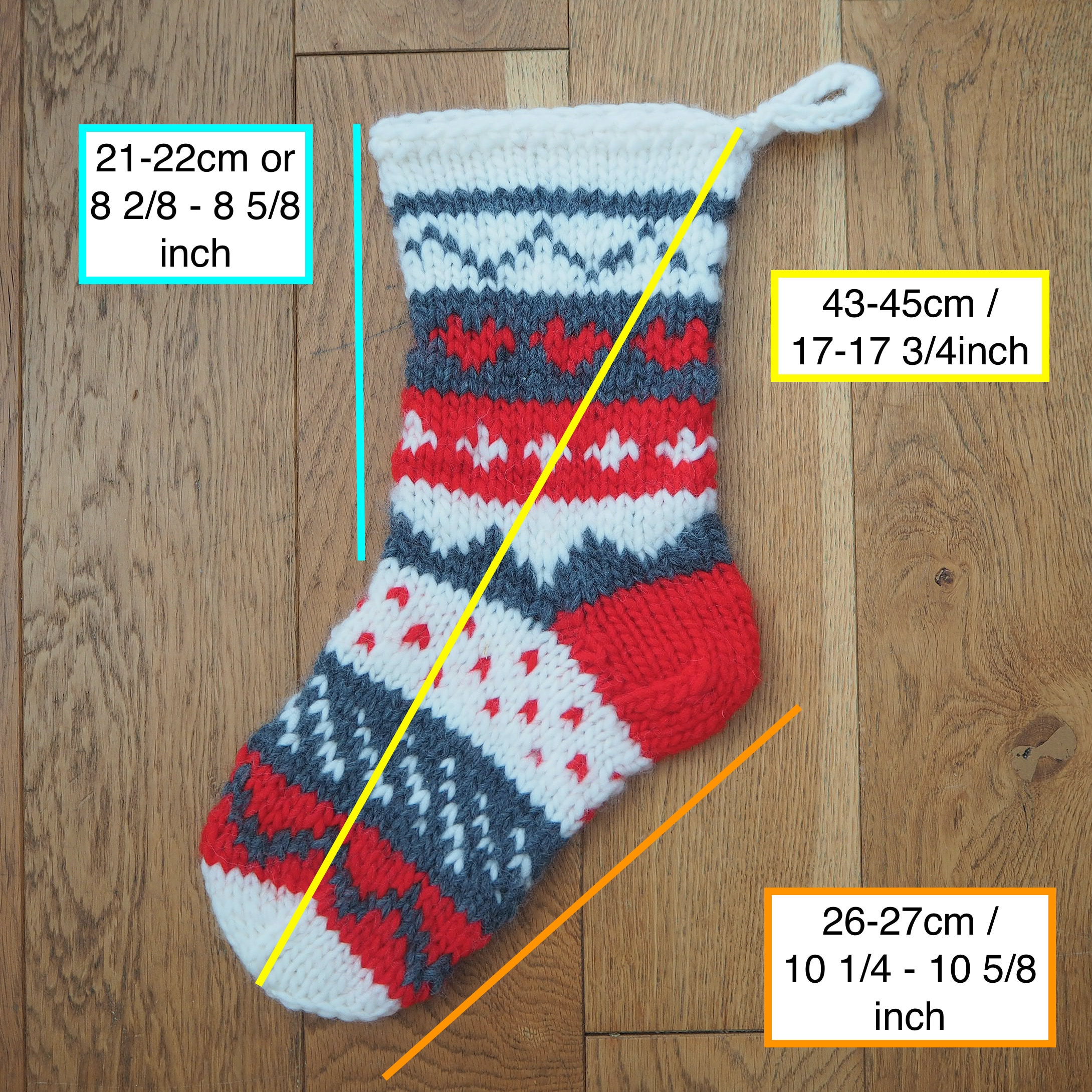Christmas Stocking Pattern Pdf Download Knitting Pattern | Etsy