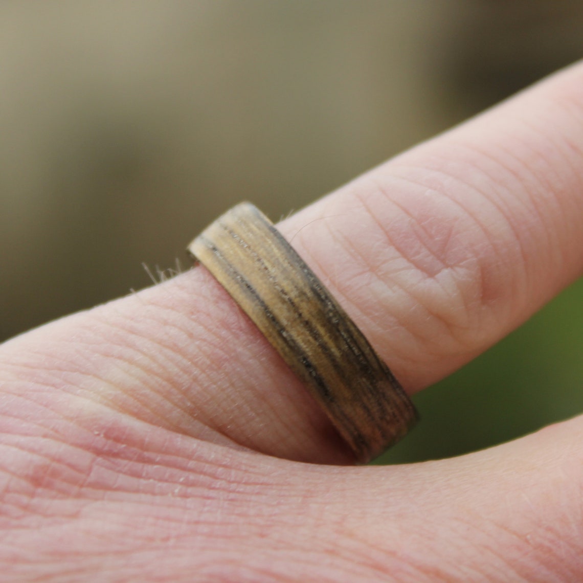 Royal Ebony Ring on Copper Ring | Etsy