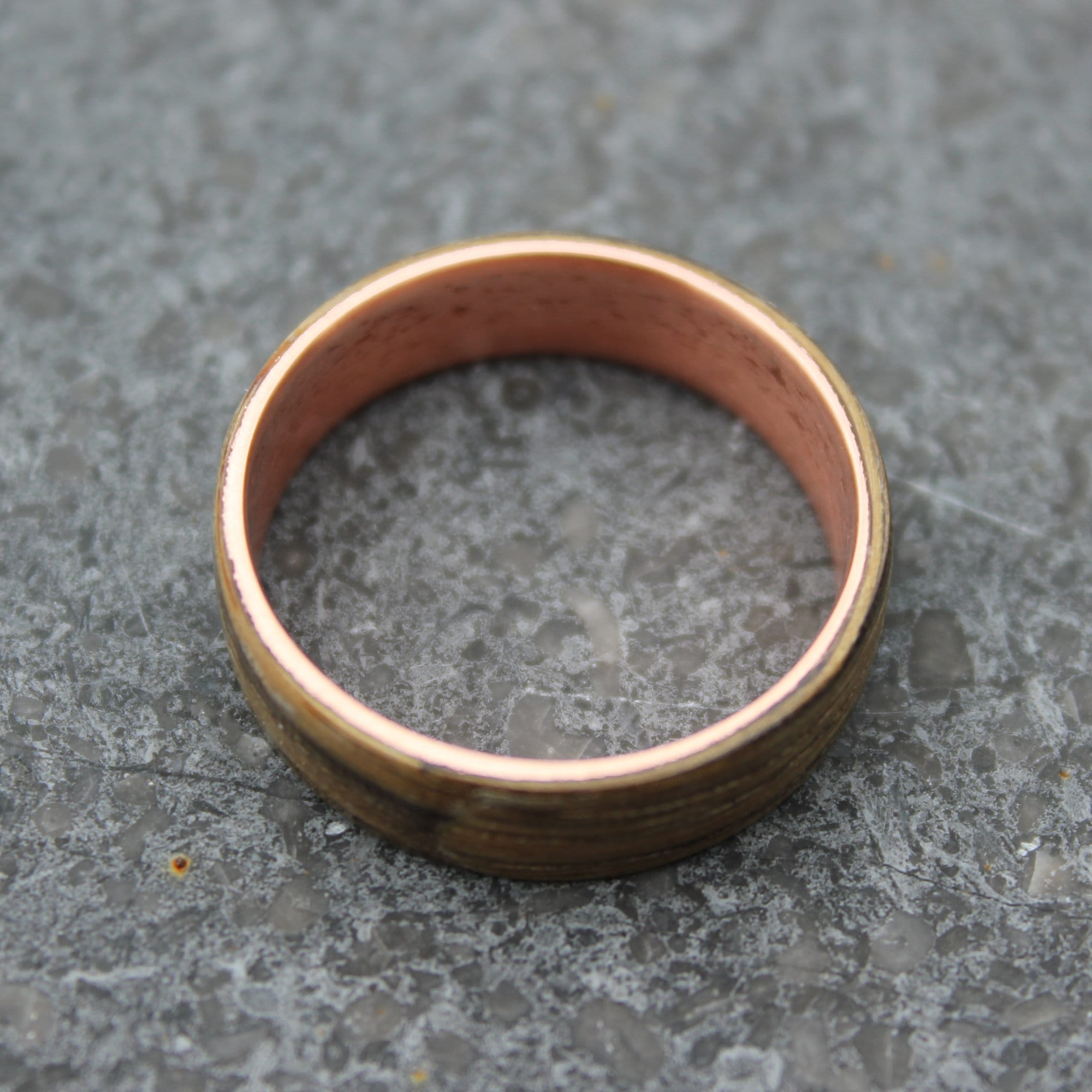 Royal Ebony Ring on Copper Ring | Etsy