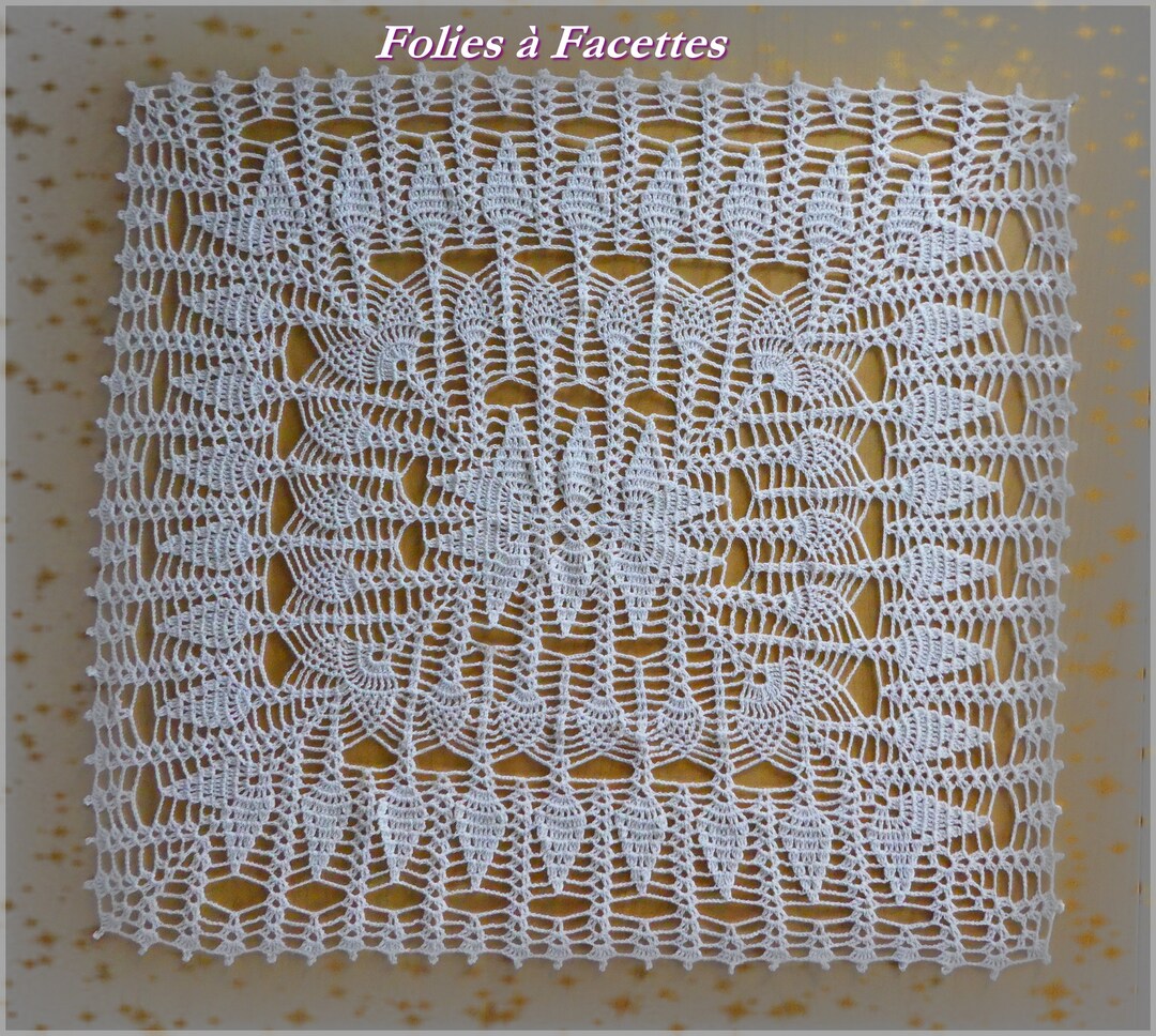 Napperon au crochet rectangulaire centre de table au crochet - Etsy France