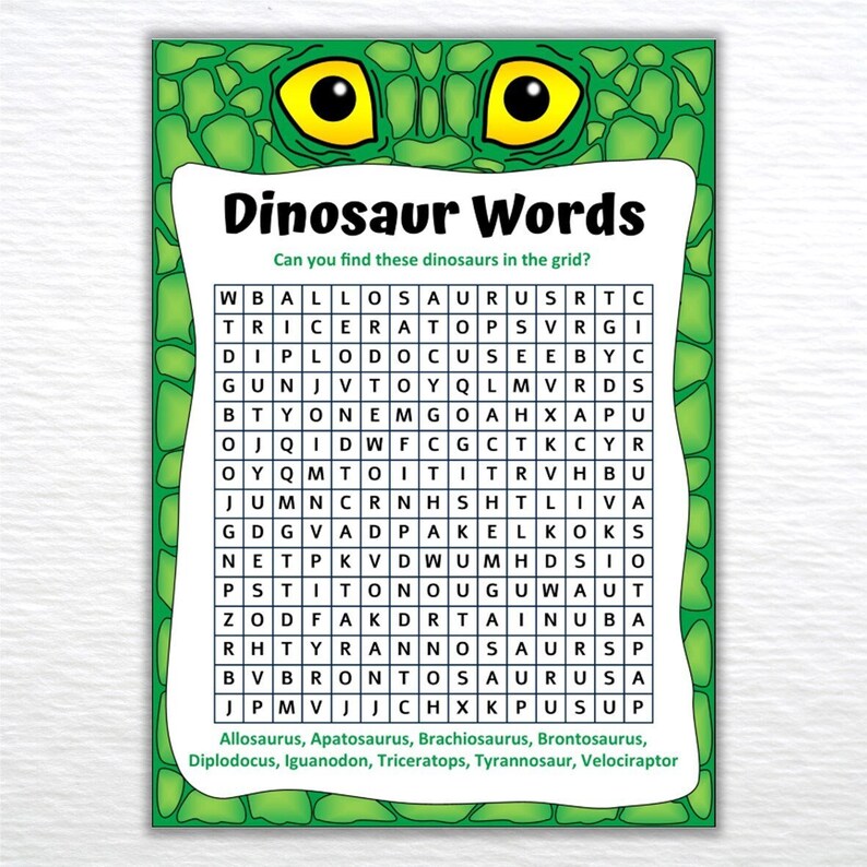 Printable Party Game Word Search Quiz for Kids Children Friends Fun ...