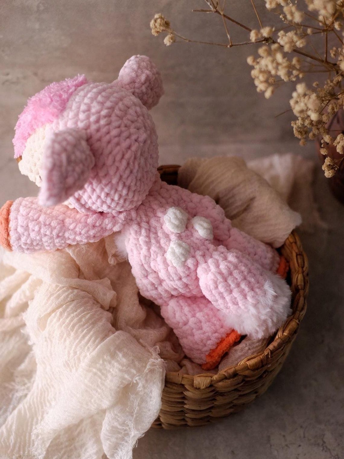 Renee the Fawn Crochet Pattern: Deer Lovey, Woodland Snuggler (english ...