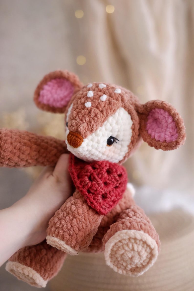 Crochet Deer Pattern: Renee the Fawn Plush Pattern (english PDF ...