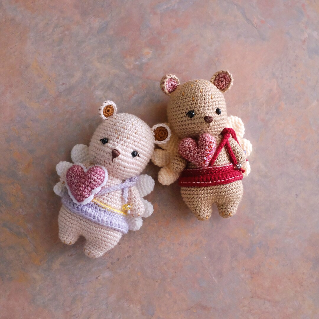 Angelic Bear Crochet Pattern: Amigurumi Guardian Bear (PDF) - Etsy