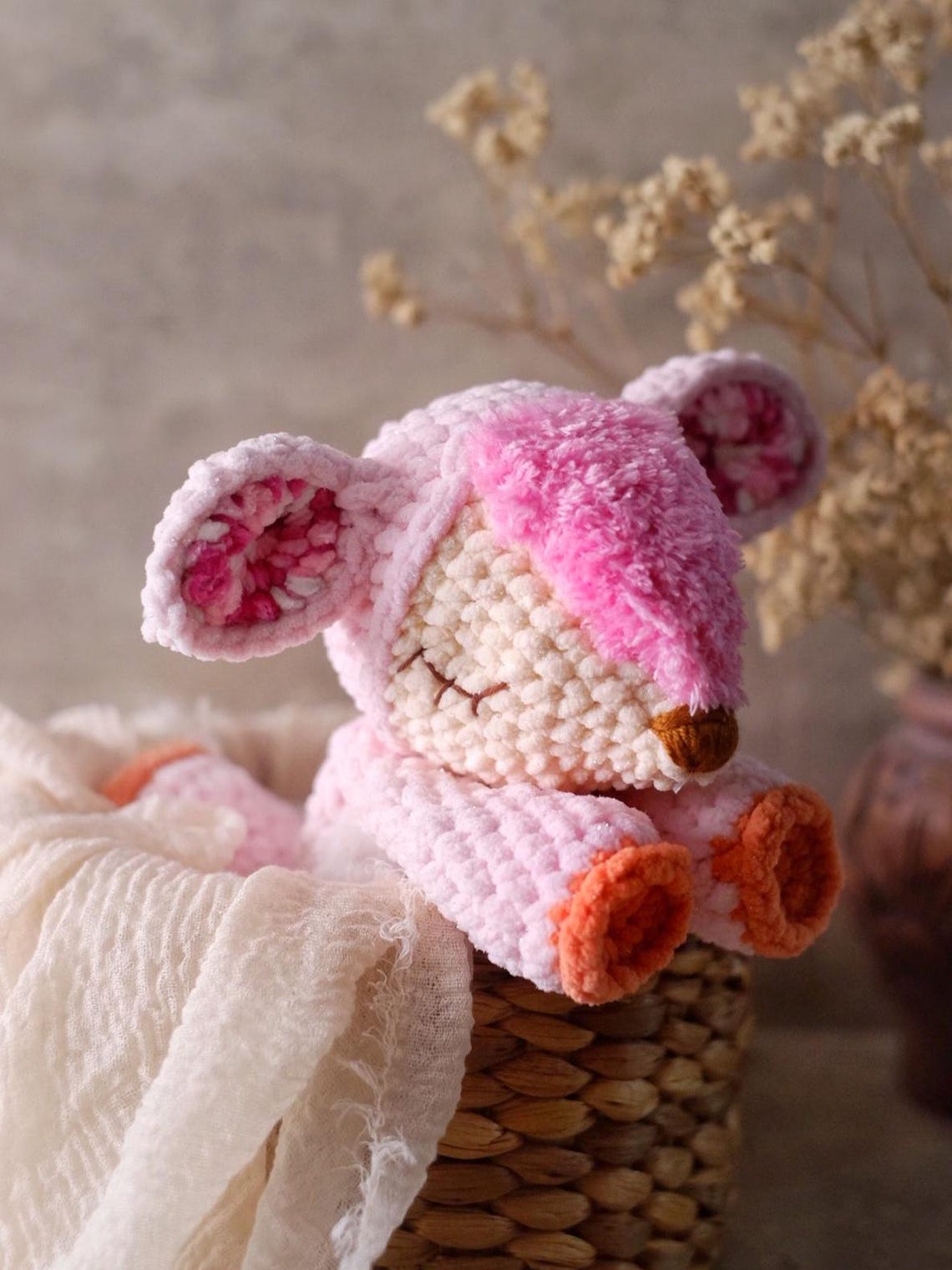 Renee the Fawn Crochet Pattern: Deer Lovey, Woodland Snuggler (english ...