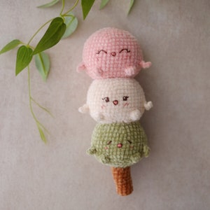 Silly Dango Crochet Plush Pattern [ENG Pdf] | Kawaii Crochet Pattern ...