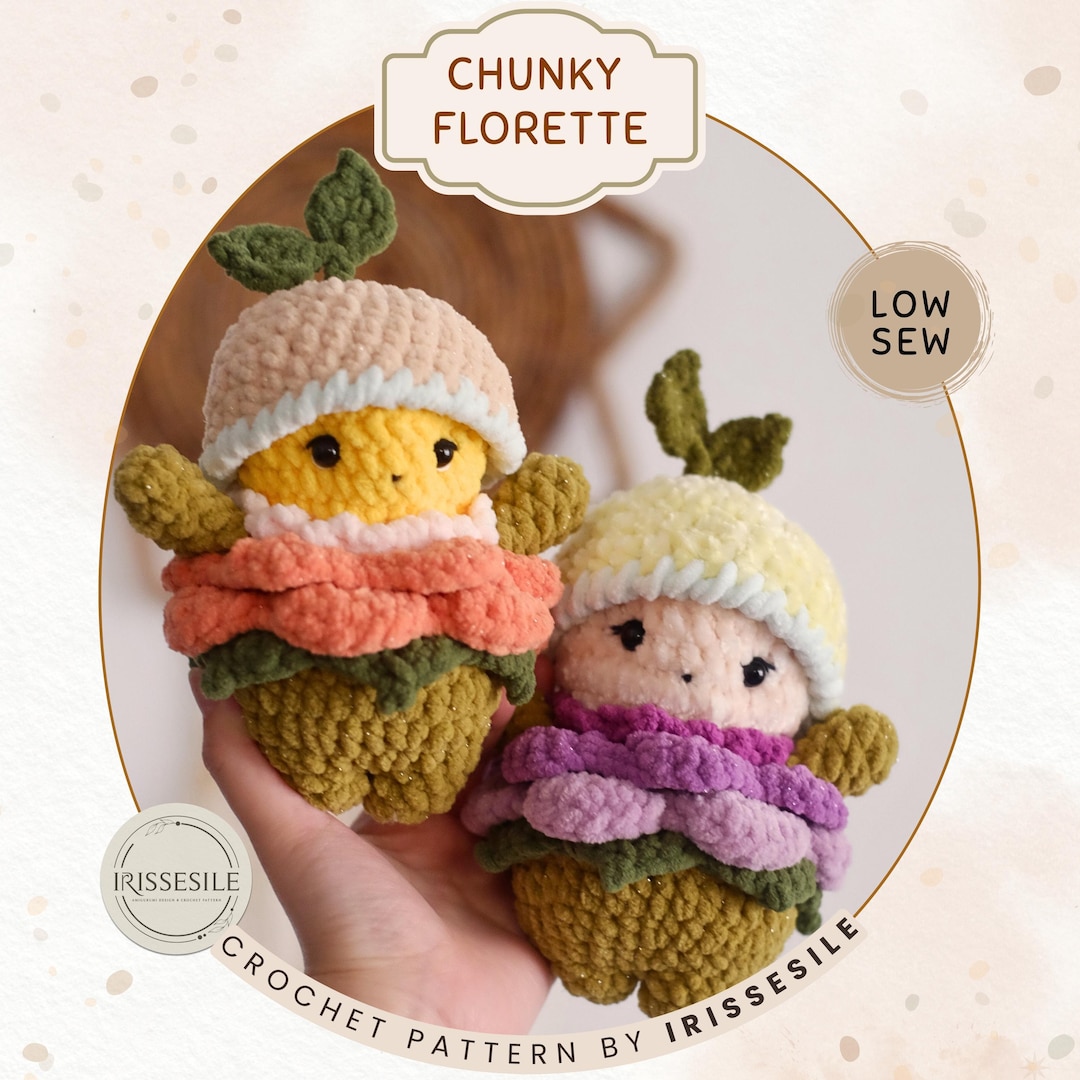 Chunky Florette Crochet Pattern: Flower Amigurumi (eng PDF) - Etsy