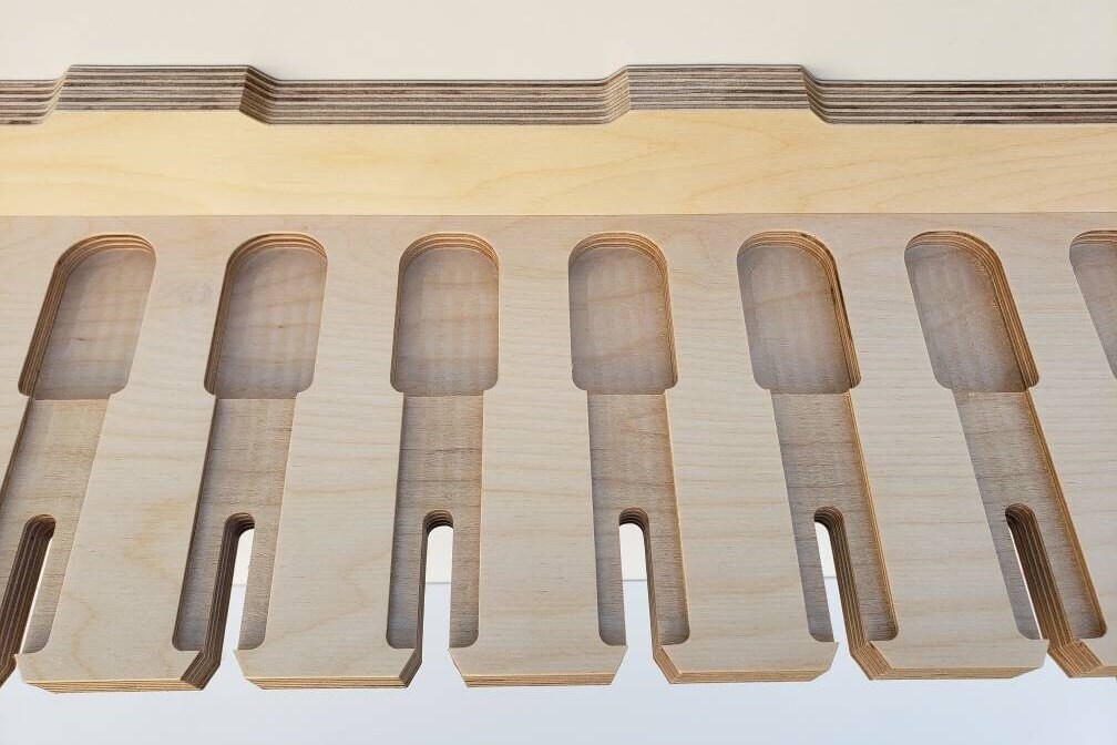 10 Bar Clamp Rack Organizer Holder Wood Shop F-style Clamps Baltic ...