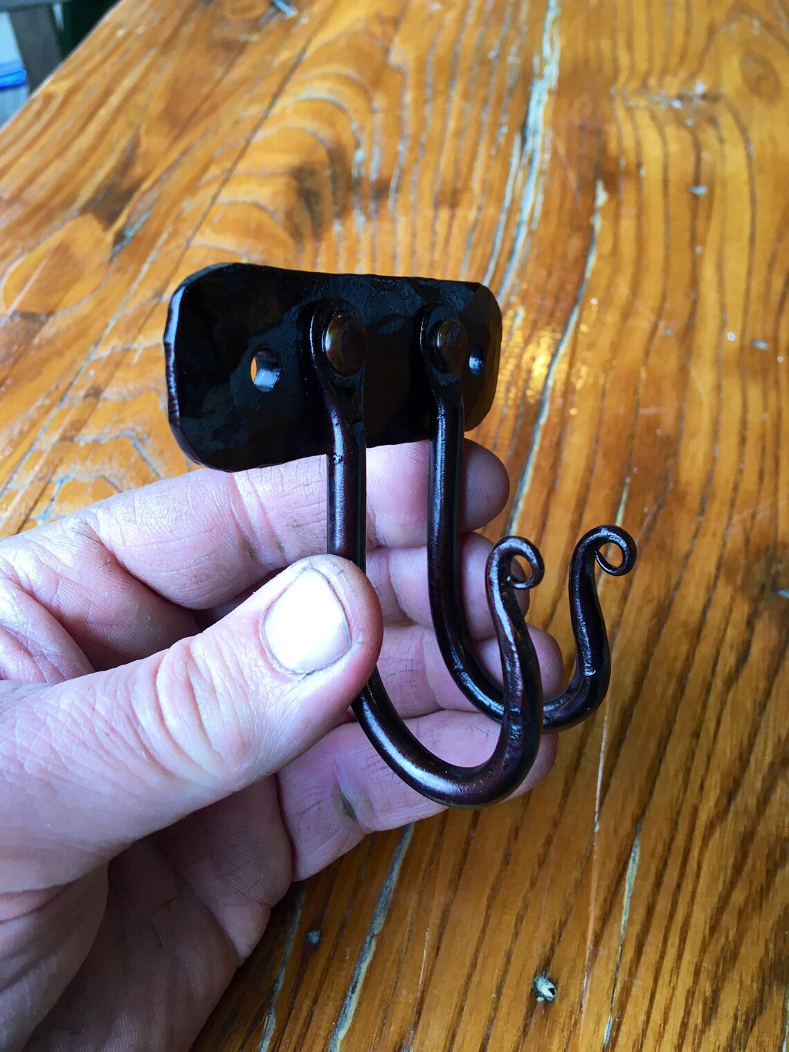 Key Hook Rack Key Hooks Blacksmith Made Hand Forged - Etsy