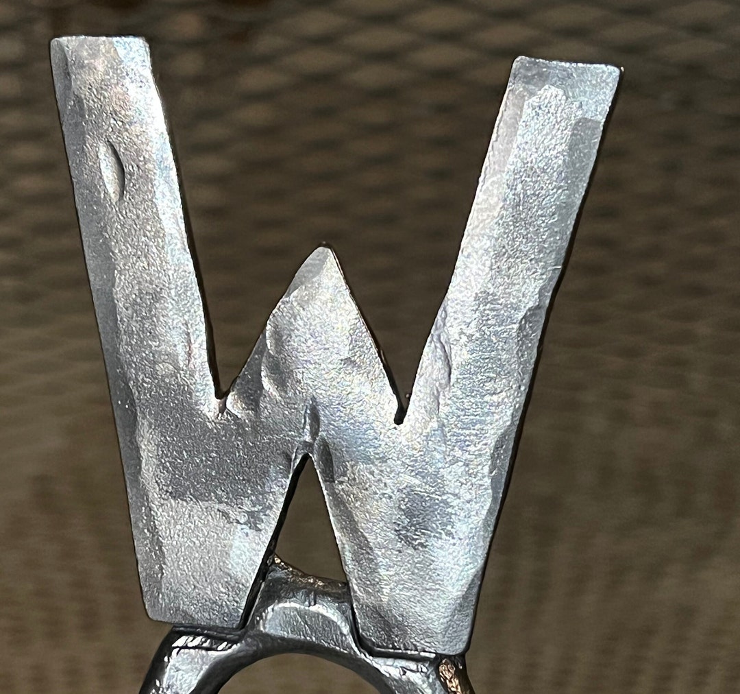 Personalized Dinner Triangle/dinner Bell, “W” Clanger, Blacksmith Made ...