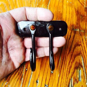 Key Hook Rack, Key Hooks, Blacksmith Made, Hand Forged - Etsy