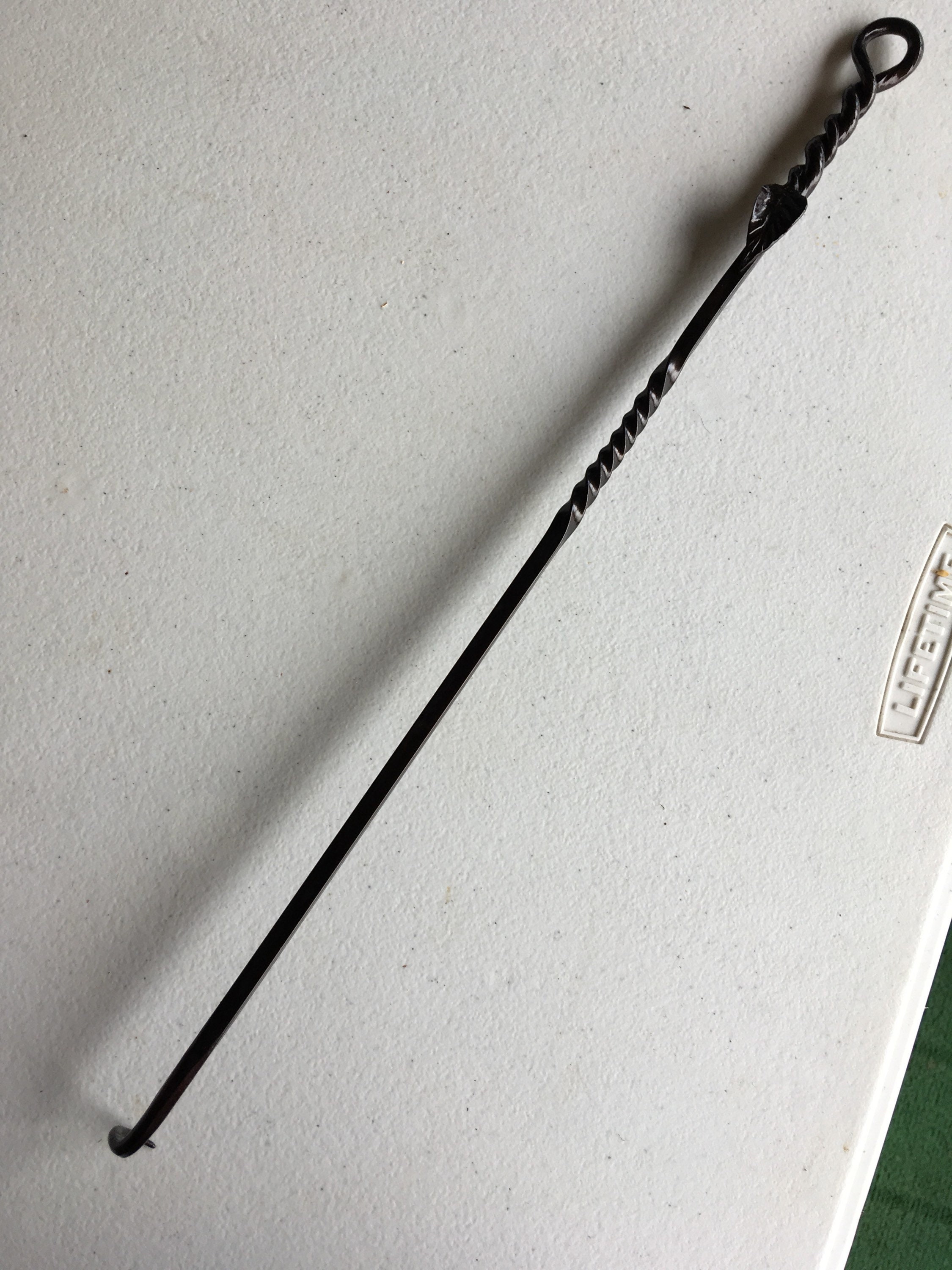 Grill Tool - Steak Turner, Meat Turner Blacksmith Made, Leaf Twist - Etsy