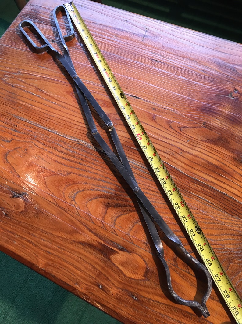 30” Fireplace Tongs, Fire Pit Tongs, Wood Fired Bread Oven Tool ...