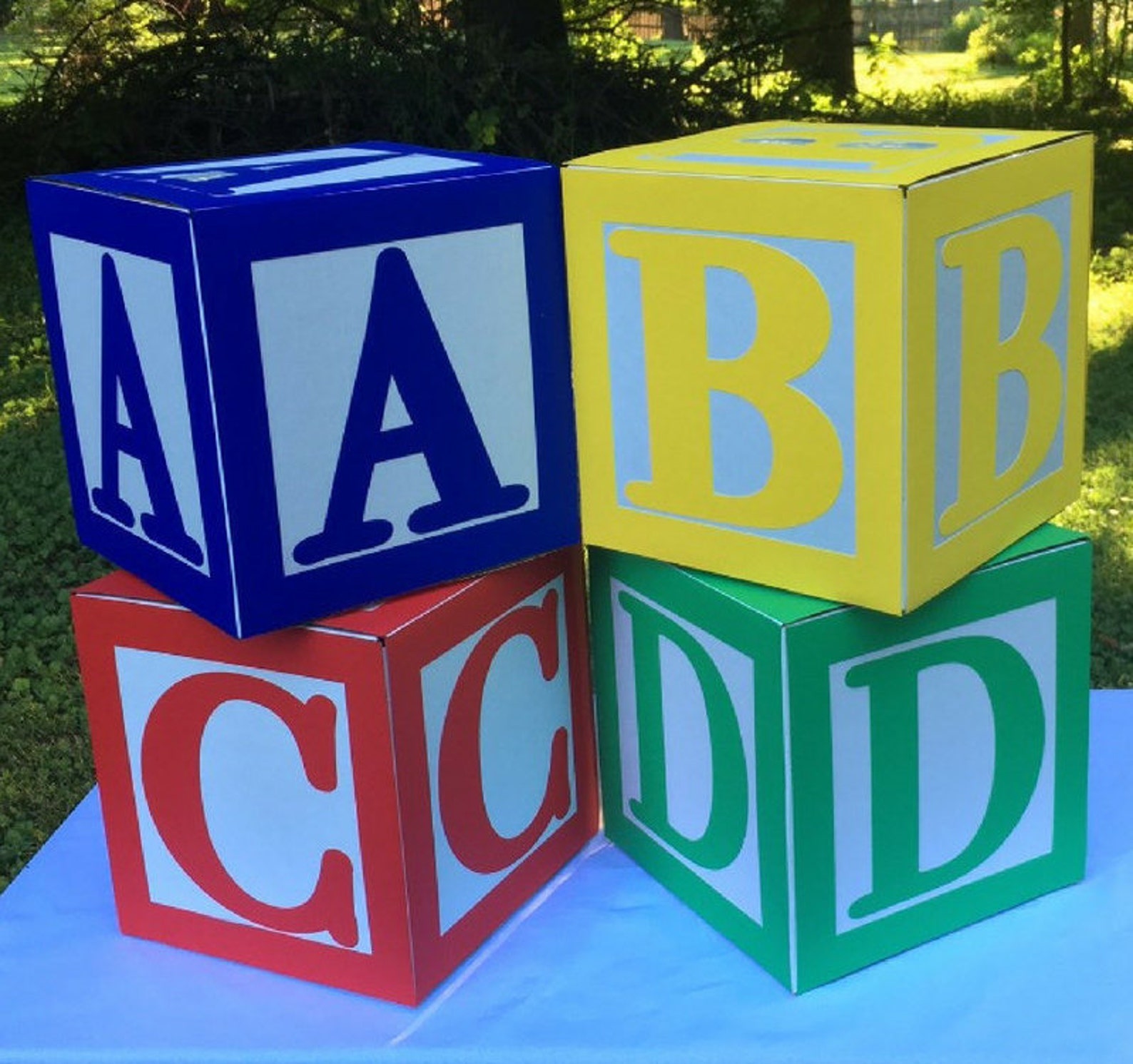 ABC Blocks , Letter Blocks , Alphabet Blocks Party Decorations ,large ...