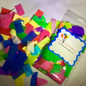 Multi Color Confetti, Tissue Confetti ,rainbow Party Decor, Colored ...