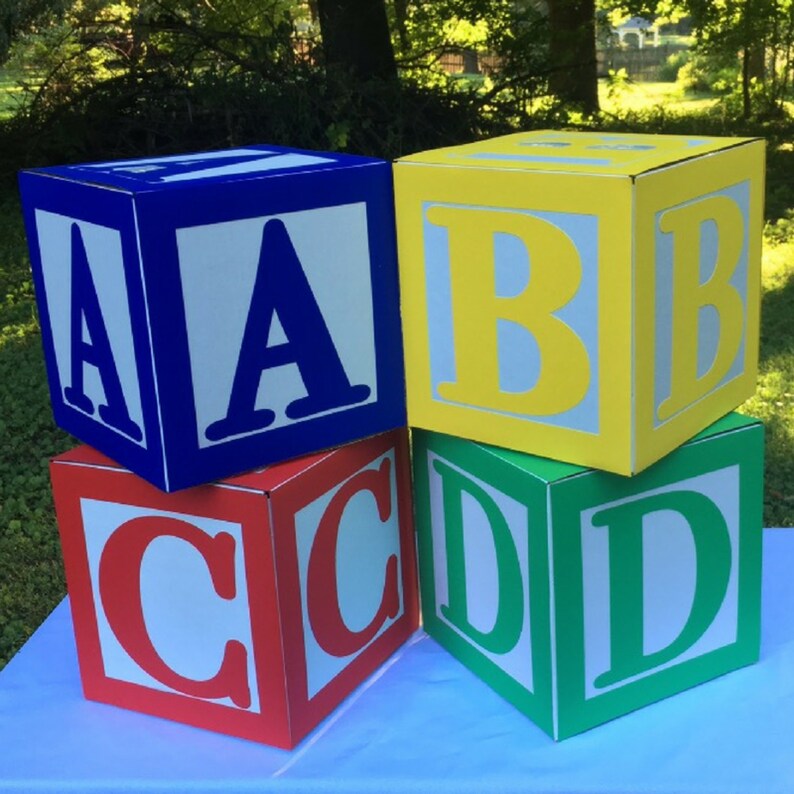 Alphabet Single Blocks Large Alphabet Blocks Alphabet | Etsy