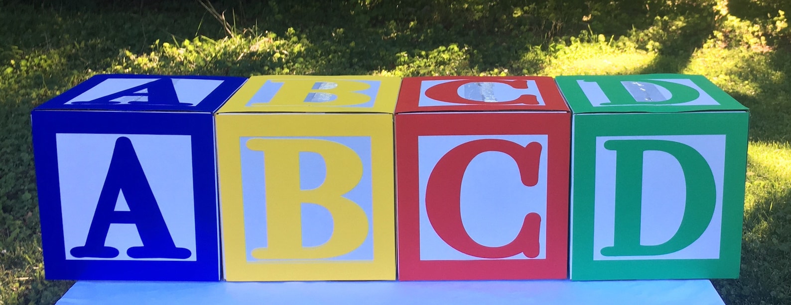 ABC Blocks , Letter Blocks , Alphabet Blocks Party Decorations ,large ...
