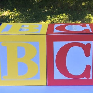 ABC Blocks , Letter Blocks , Alphabet Blocks Party Decorations ,large ...