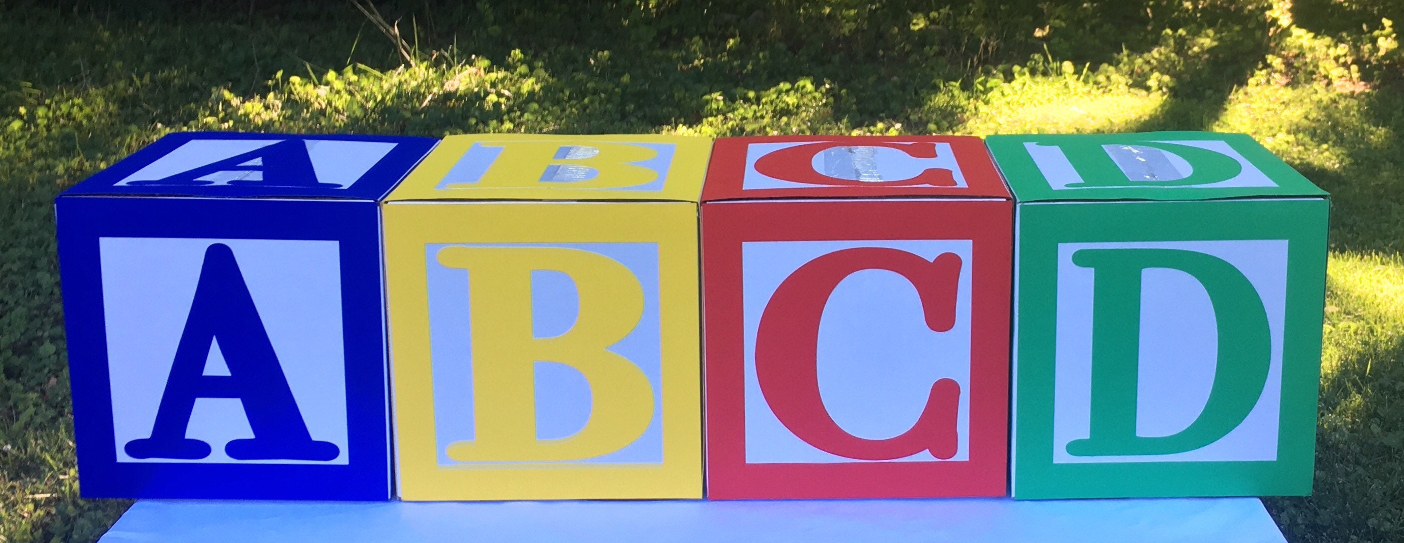 ABC Blocks Letter Blocks Alphabet Blocks Party Decorations | Etsy