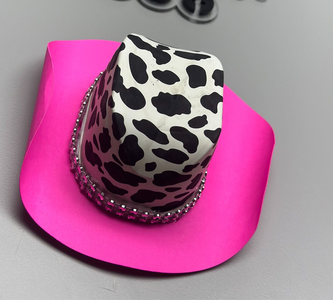 Pringles Cup Cowboy Hat Brim Cutouts - DIY Party Favor, Cardstock Hat ...