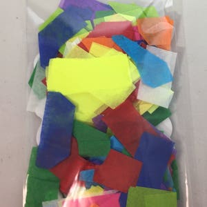 Multi Color Confetti, Tissue Confetti ,rainbow Party Decor, Colored ...