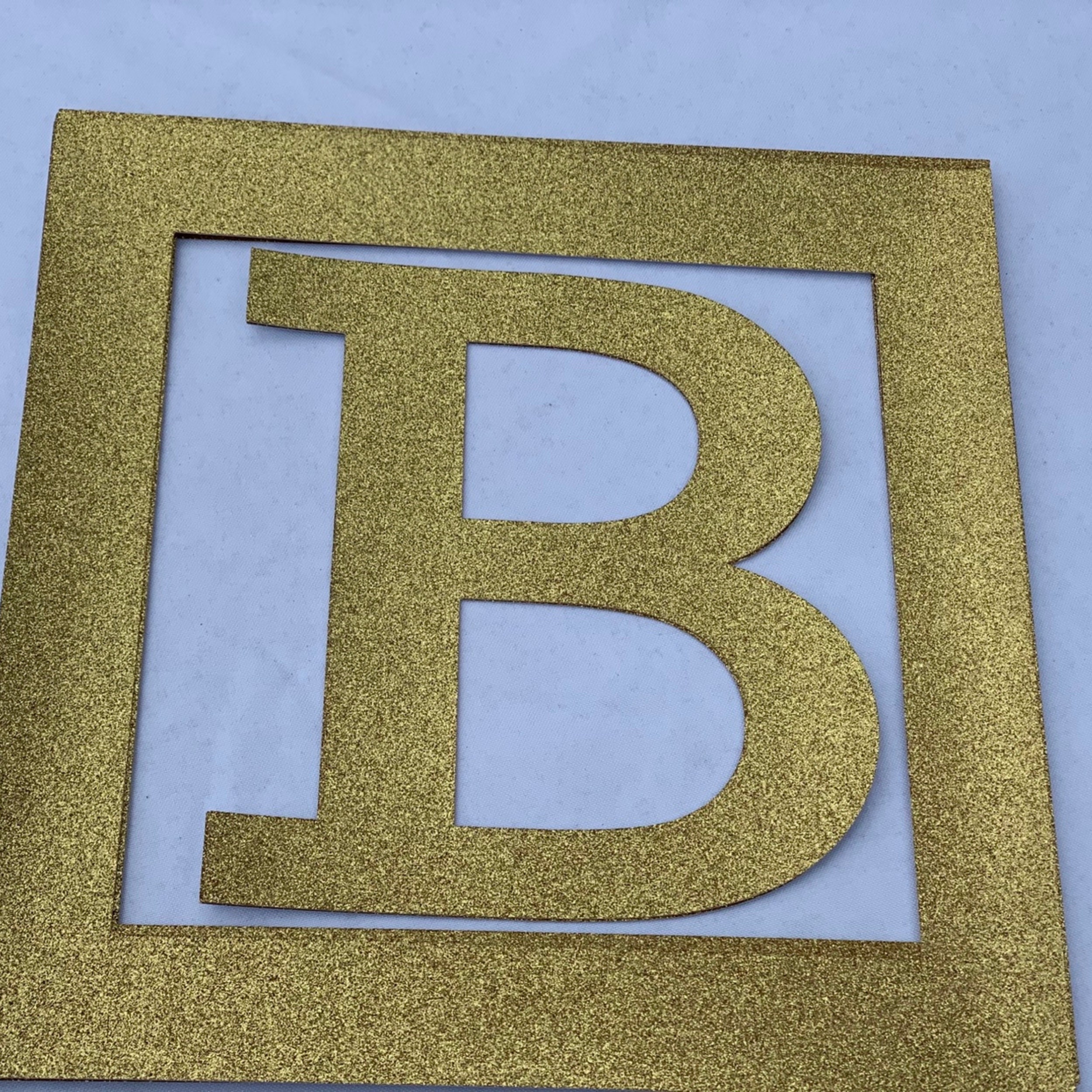 The Letter B In Glitter