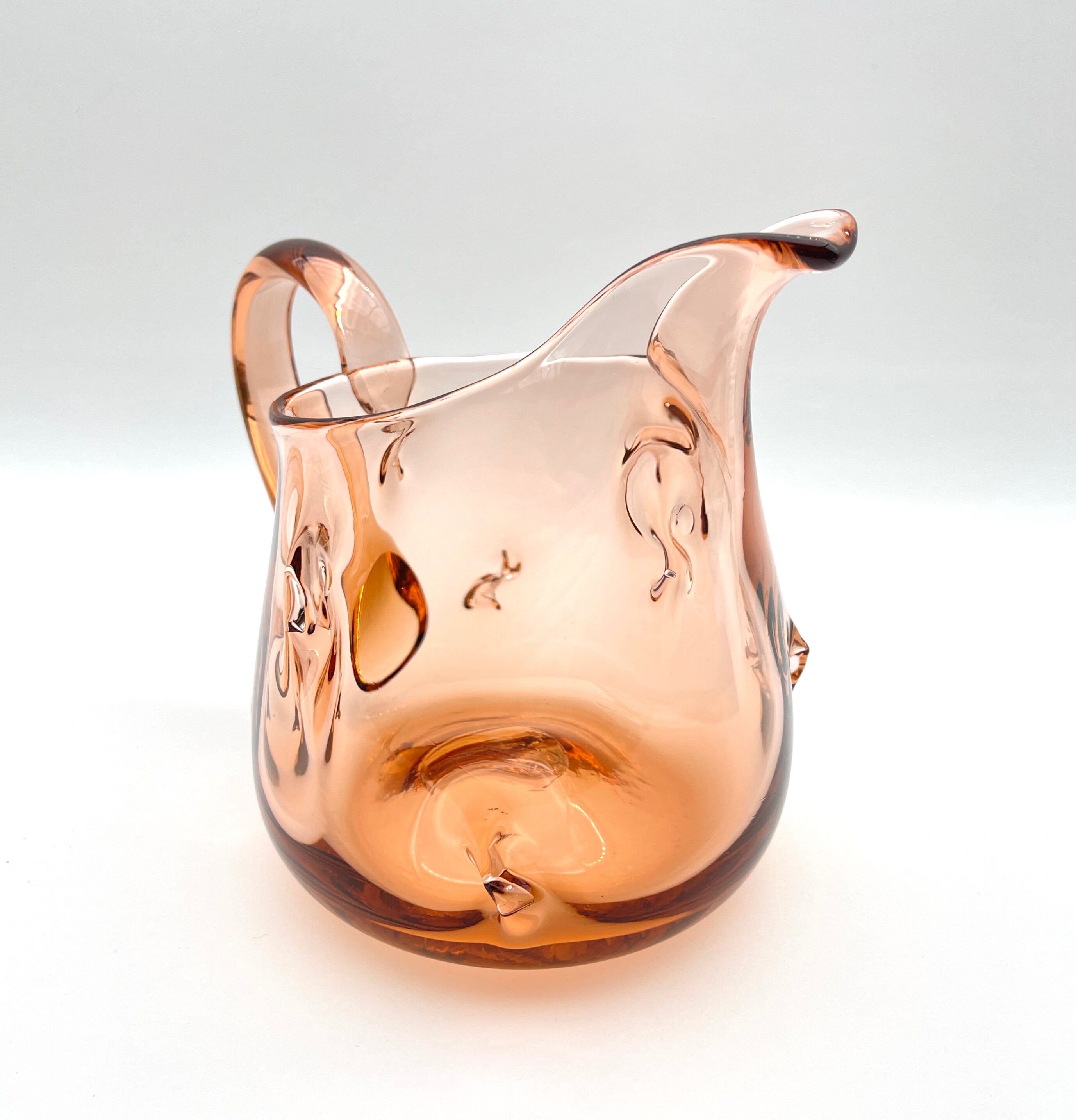 Vintage Bischoff Copperette Pinched and Dimpled Pitcher - Etsy