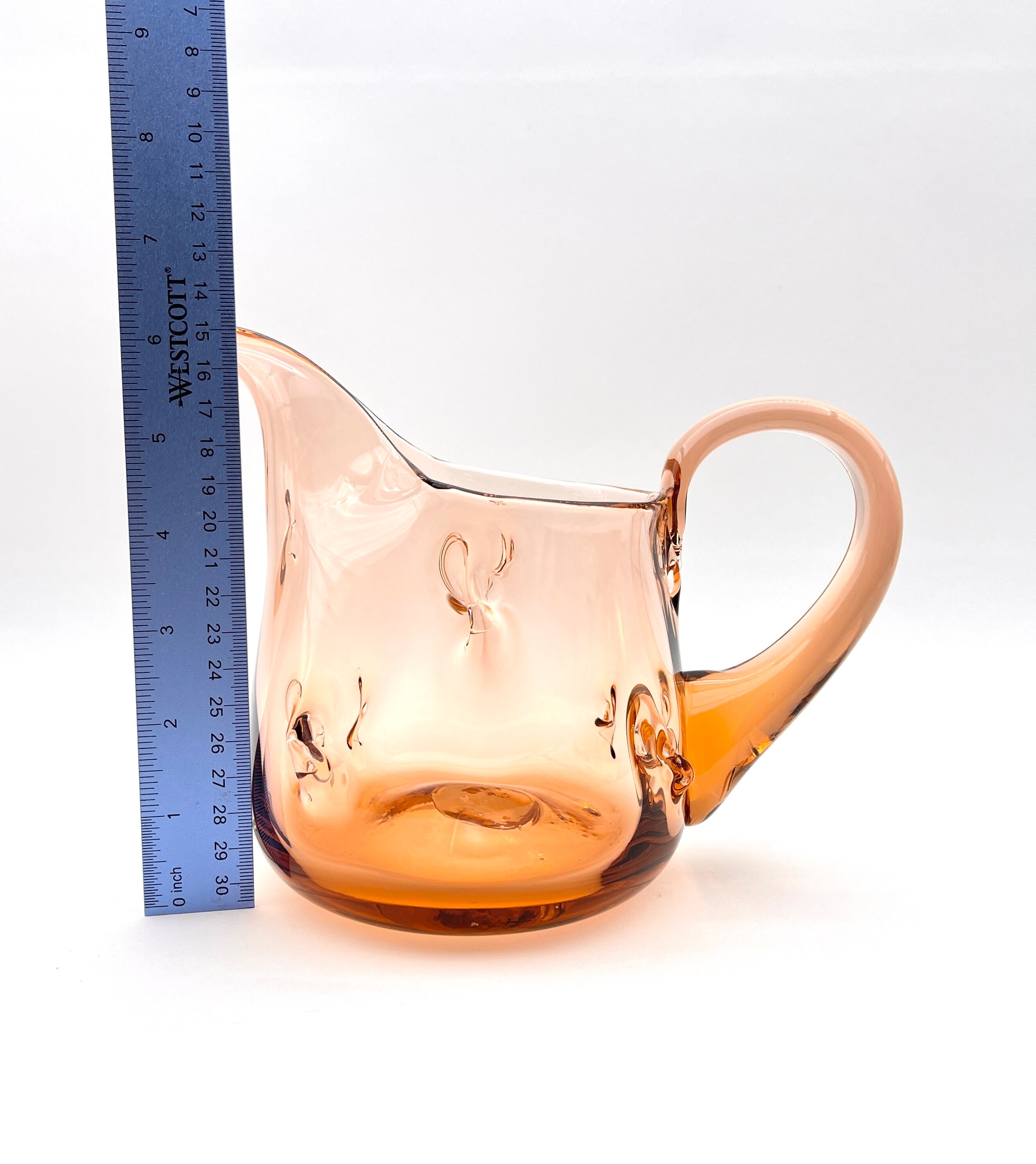 Vintage Bischoff Copperette Pinched and Dimpled Pitcher - Etsy