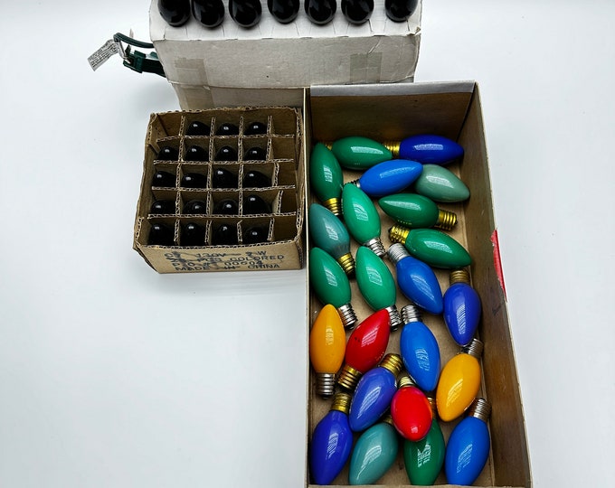 Variety of C7 + C9 Replacement Christmas Light Bulbs + C7 Light Set - Etsy