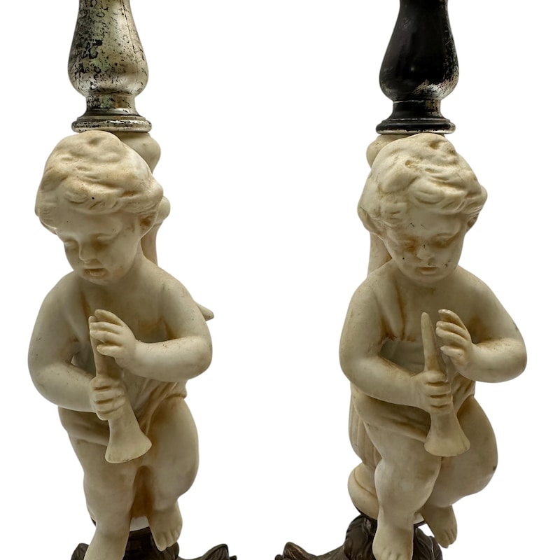 Vintage Cupid Table Lamps - Etsy
