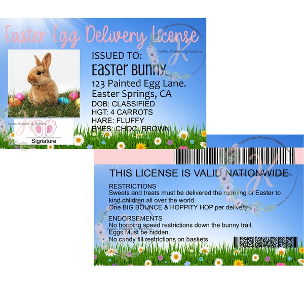 Easter Bunny License Svg - Etsy