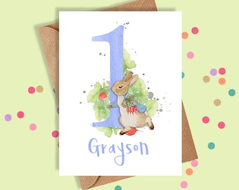 Peter Rabbit Birthday Card - Etsy UK