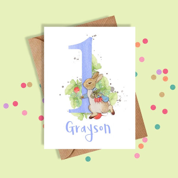 Peter Rabbit Card - Etsy UK