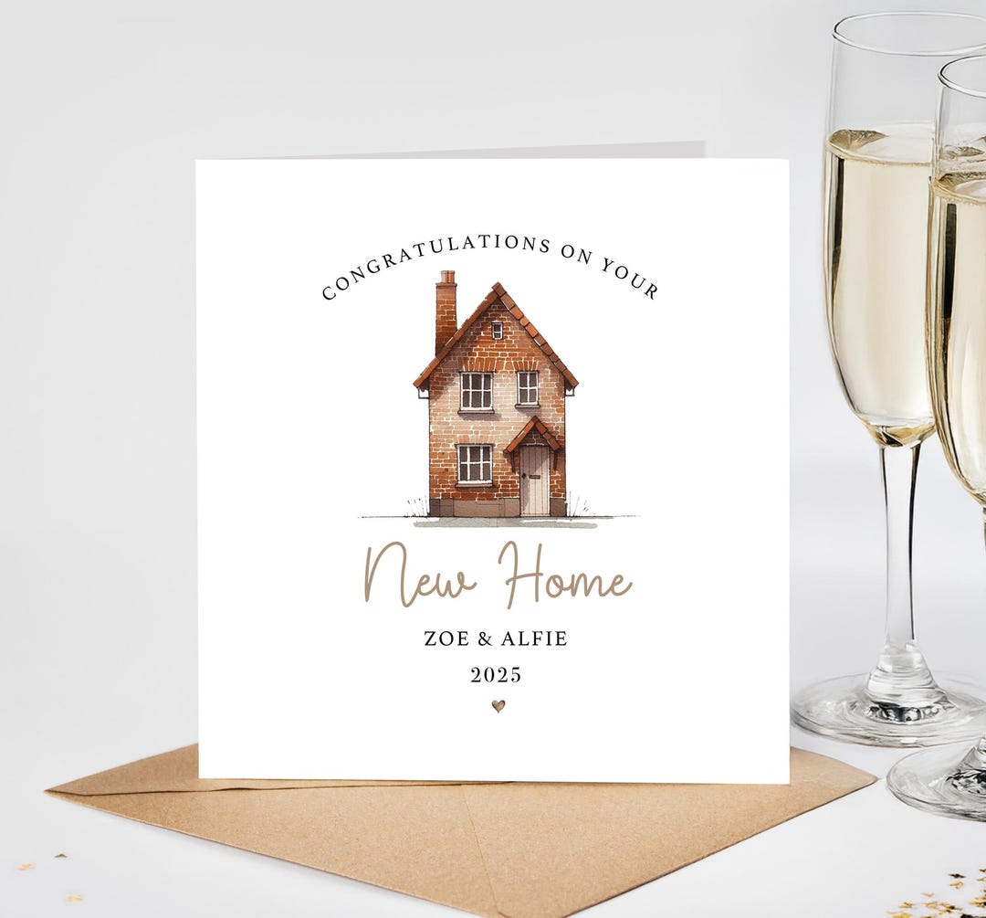 Personalised New Home Card: Congratulations Moving Day Gift - Etsy
