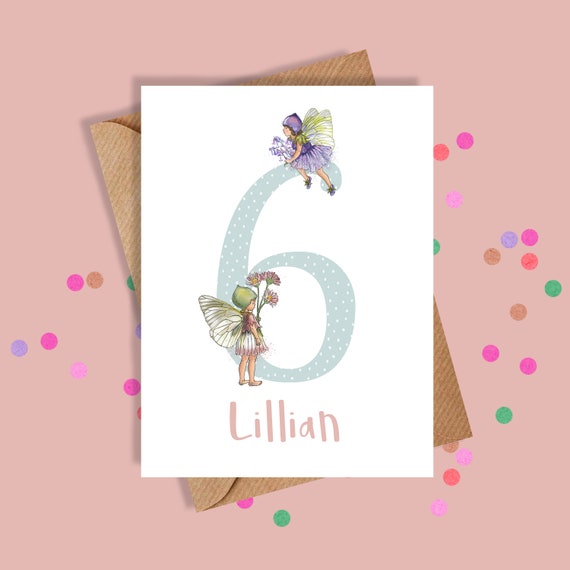 6th Birthday Card / Sixth Birthday Card / Personalised / Girl - Etsy