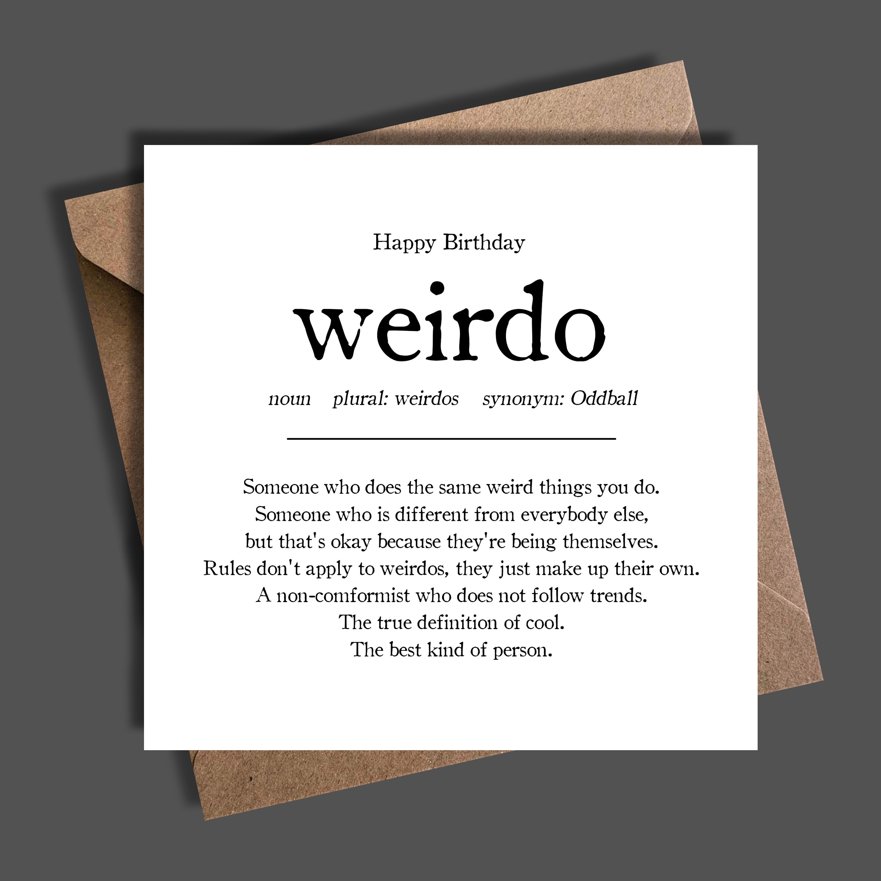Weirdo Rhyme Words