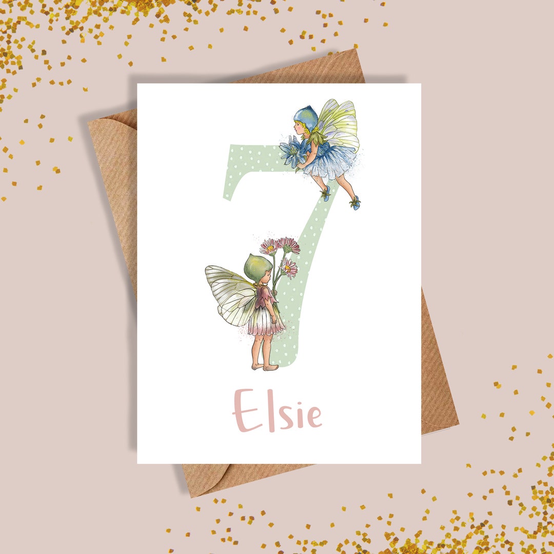 7th Birthday Card / Seventh Birthday Card / Personalised / Girl ...