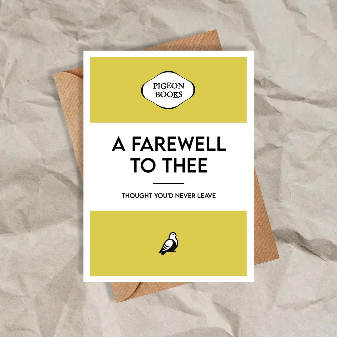 New Job Card, Sorry You're Leaving Card, Good Luck Card, Funny Card ...
