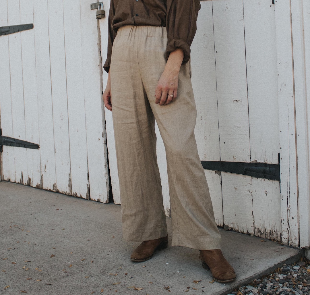 PDF Sewing Pattern - Straight Leg Pants - Pockets - Beginner - Size ...
