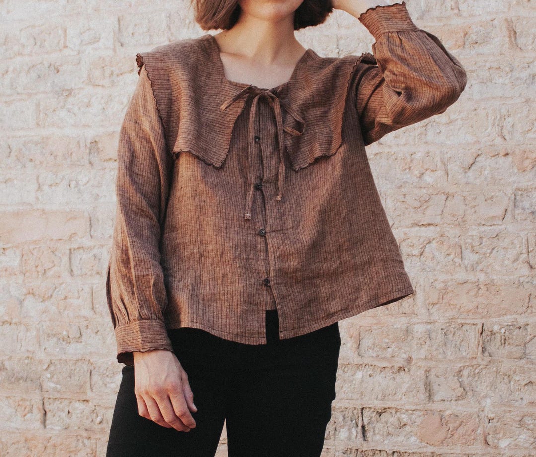 PDF Sewing Pattern - Oversized Sailor Collar - Pilgrim Collar ...